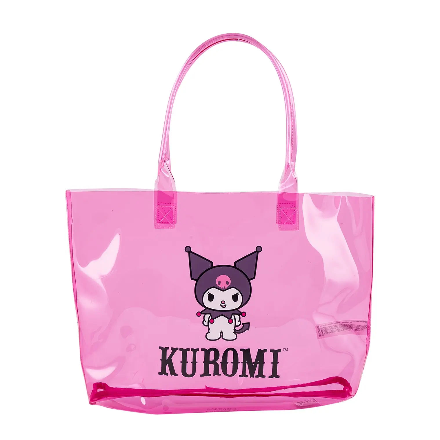 Wholesale TOTE BAG,HELLO KITTY CLEAR PIN | CLEAR/PINK | SKU: 89865