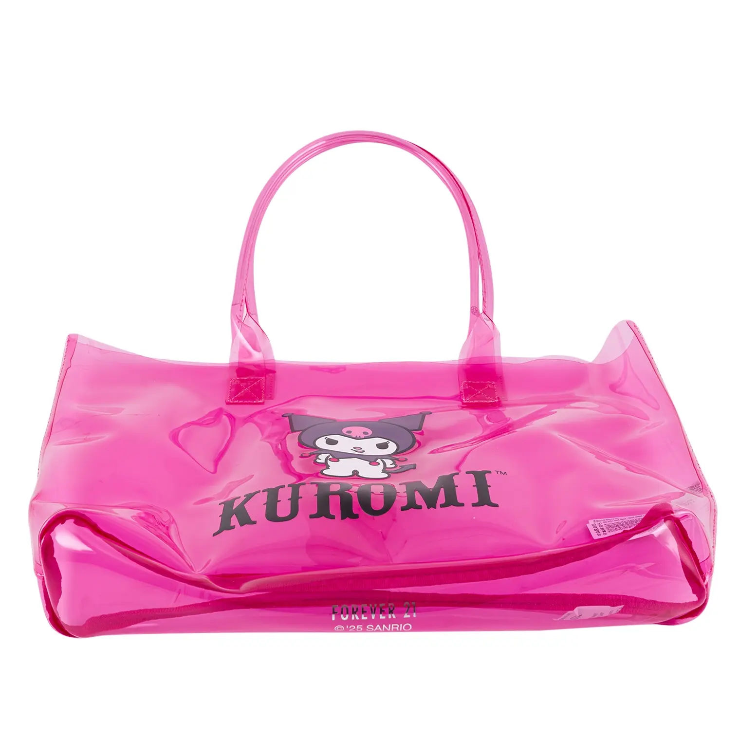 Wholesale TOTE BAG,HELLO KITTY CLEAR PIN | CLEAR/PINK | SKU: 89865