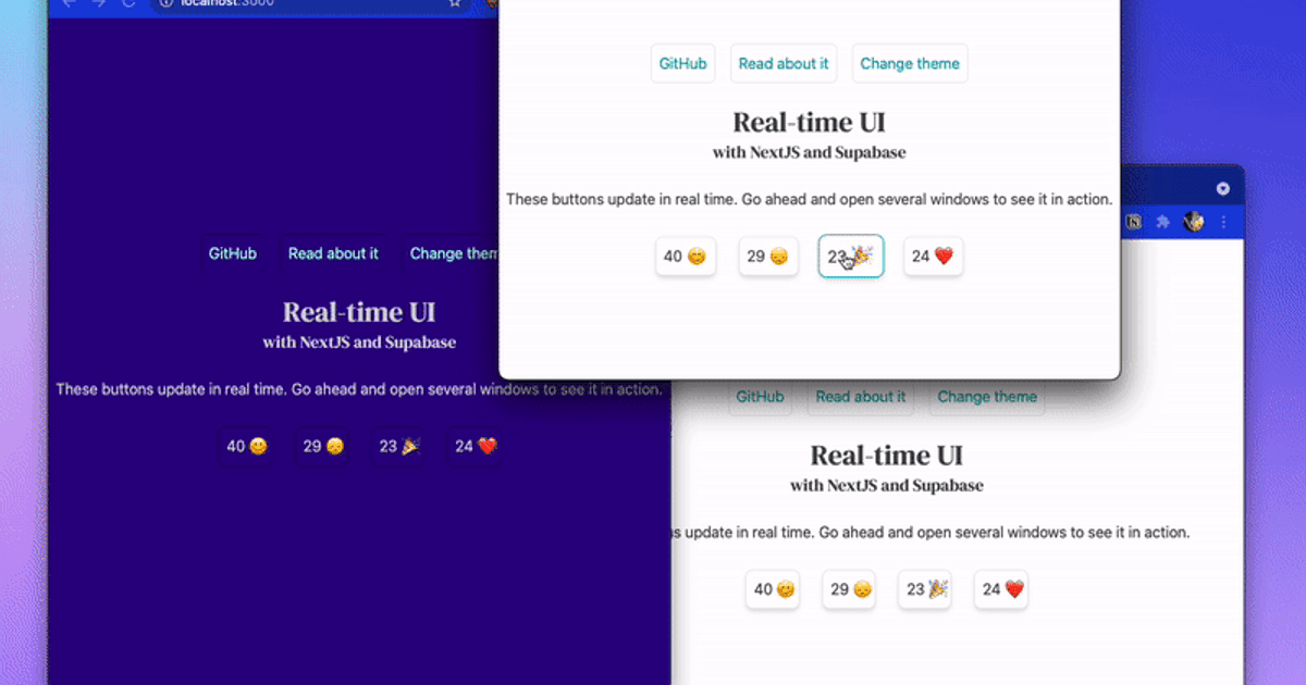 How to create a real-time UI with NextJS and Supabase