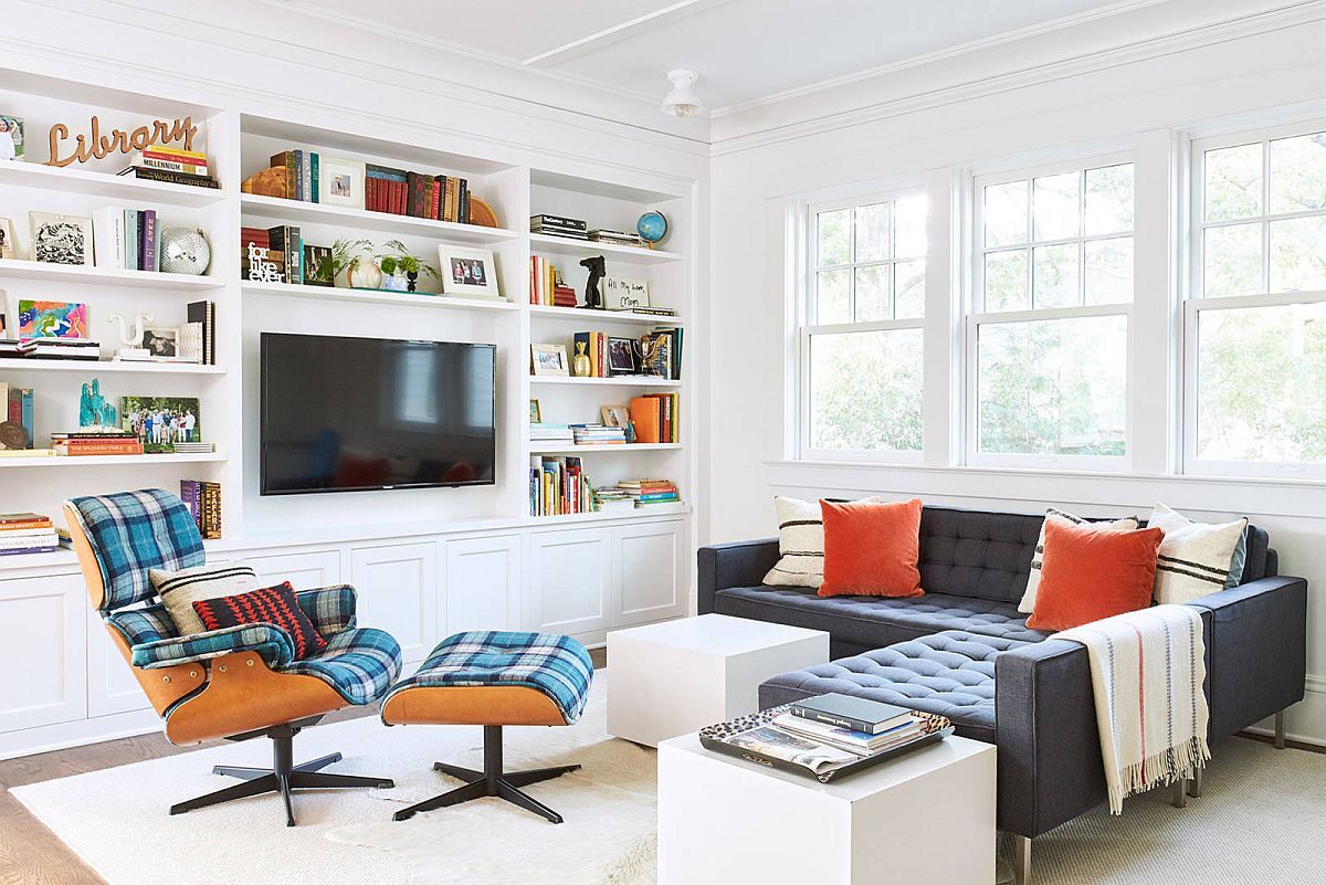 13 Inspirasi Desain Ruang TV Minimalis - Pashouses