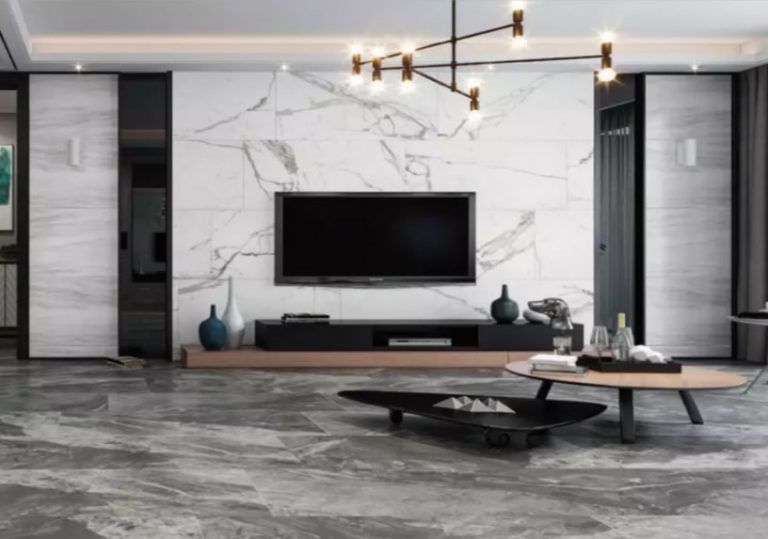 11 Desain Keramik Dinding Ruang Tamu yang Unik & Aesthetic - Pashouses