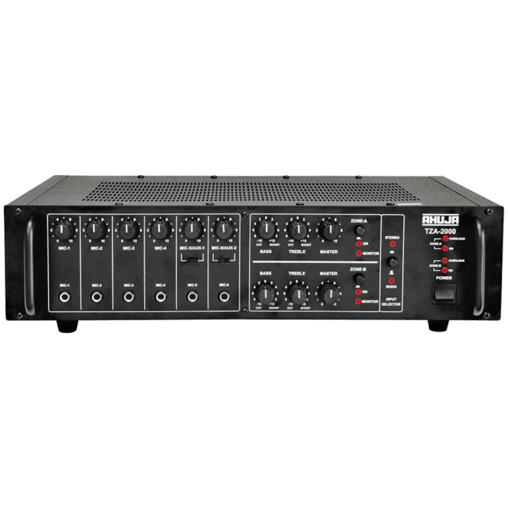 Ahuja TZA 2000Â® Mixer Amplifiers | 200 Watts | 2 Zone Mixer Amplifier