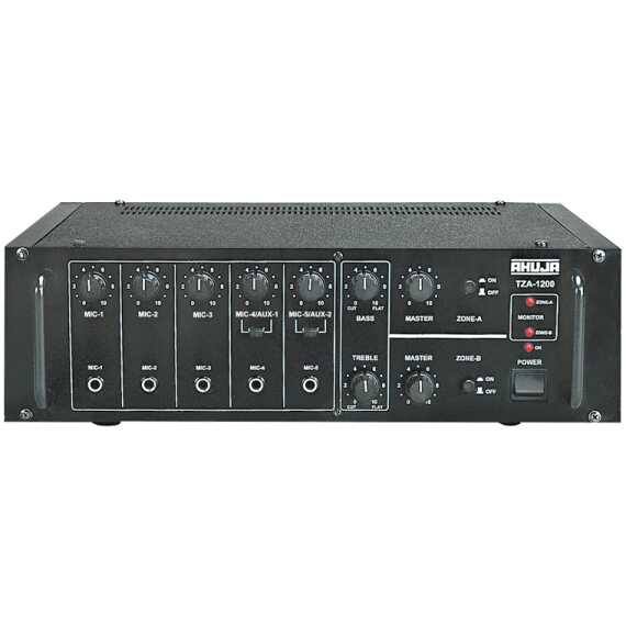 Ahuja TZA 1200Â® Mixer Amplifiers | 120 Watts | 2 Zone Mixer Amplifier