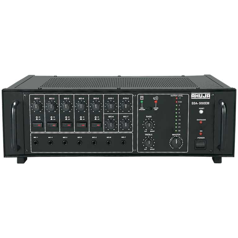 Ahuja TZA 4000®DPM Mixer Amplifiers | 400 Watts With Built-In Digital ...