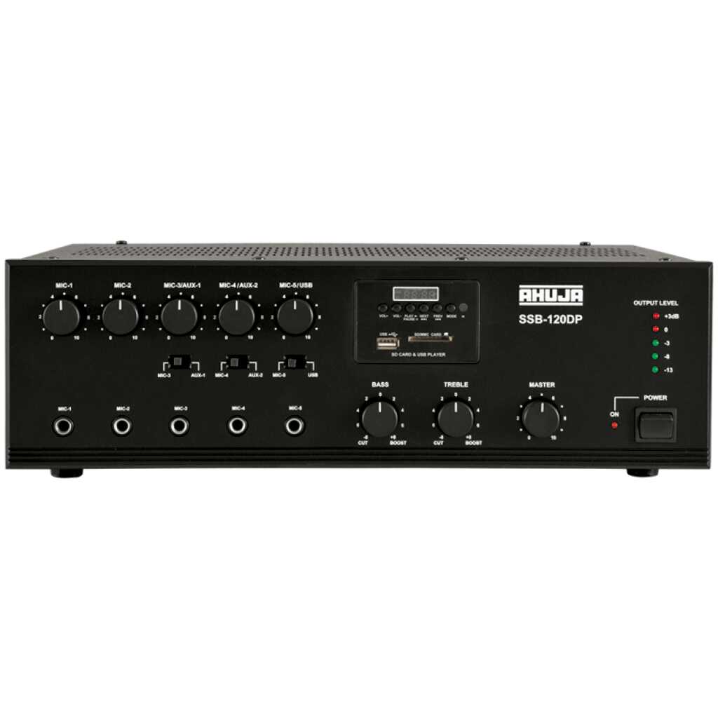 Ahuja SSA 5000DP Mixer Amplifiers | 500 Watts With Built-In Digital ...