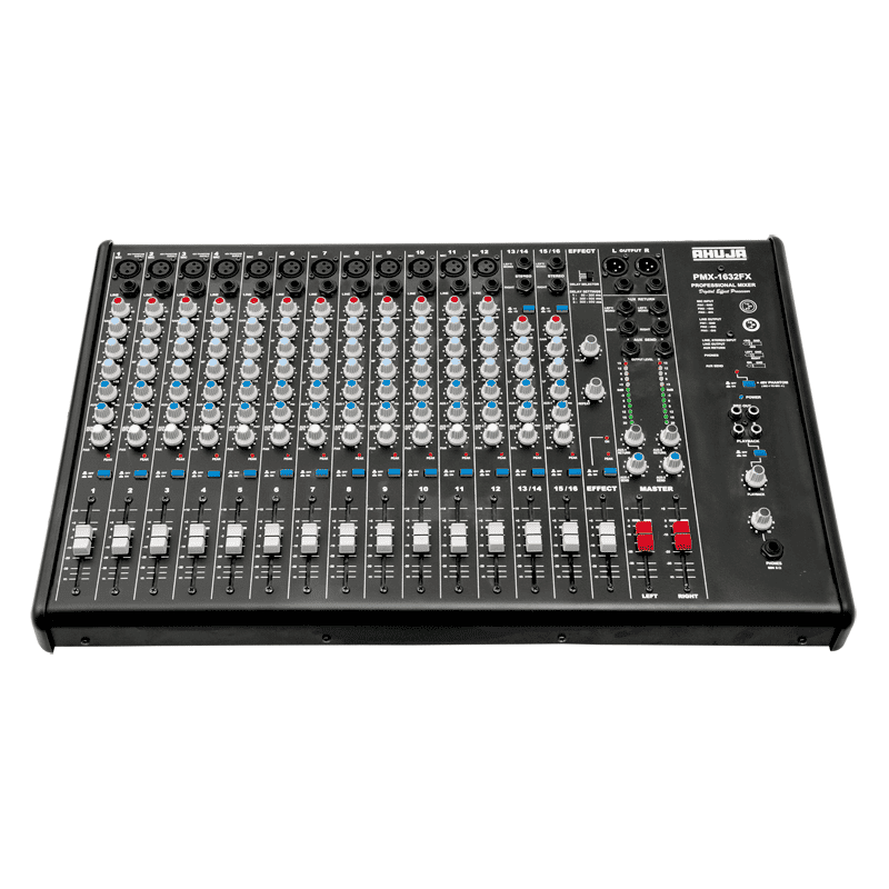 Ahuja PMX 1632FX Mixers | 48V Phantom Supply On 4 Channels | AC ...