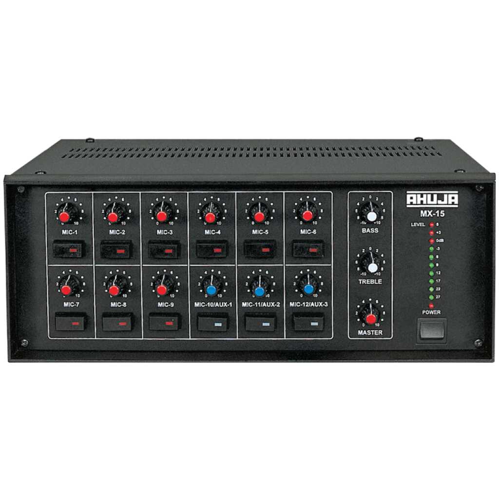 Ahuja AMX 912DP Mixers | 9 Channel With Built-In Mp3 Player & Digital ...