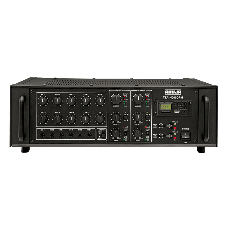 Ahuja TZA 4000®DPM Mixer Amplifiers | 400 Watts With Built-In Digital ...