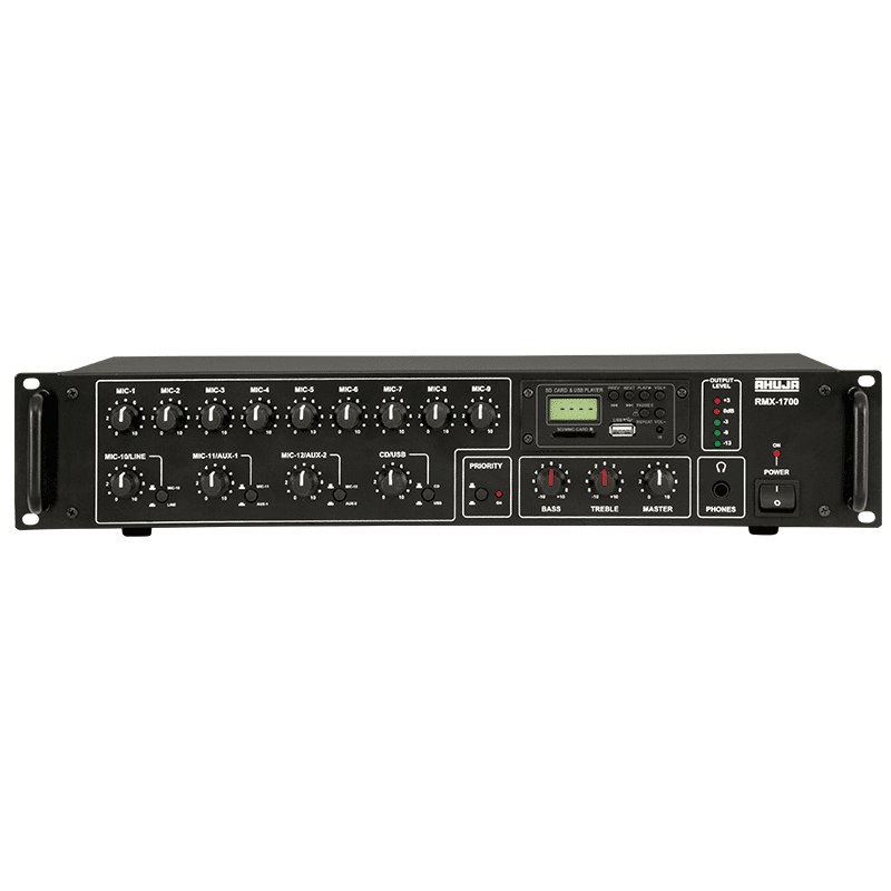 Ahuja RMX 1700 Mixers | General Purpose 17 Channel Rack Mounting ...