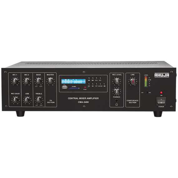 Ahuja CMA 5400 Conference Systems | 50 Watts | Central Mixer Amplifier
