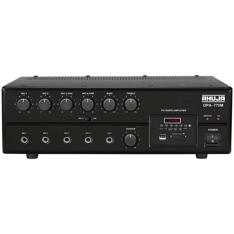 Ahuja TZA 4000®EM Mixer Amplifiers | 400 Watts | 2 ZONE MIXER AMPLIFIER Ahuja TZA 4000®EM Mixer Amplifiers | 400 Watts | 2 ZONE MIXER AMPLIFIER