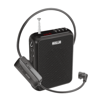 Ahuja BTA 550 Portable PA Amplifier With Bluetooth, USB, And Wireless ...