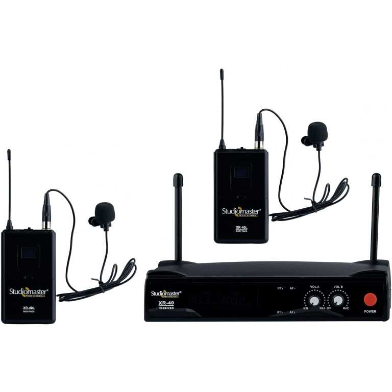 Studiomaster XR 100 4H UHF Wireless Microphone (Four Hand Microphones)