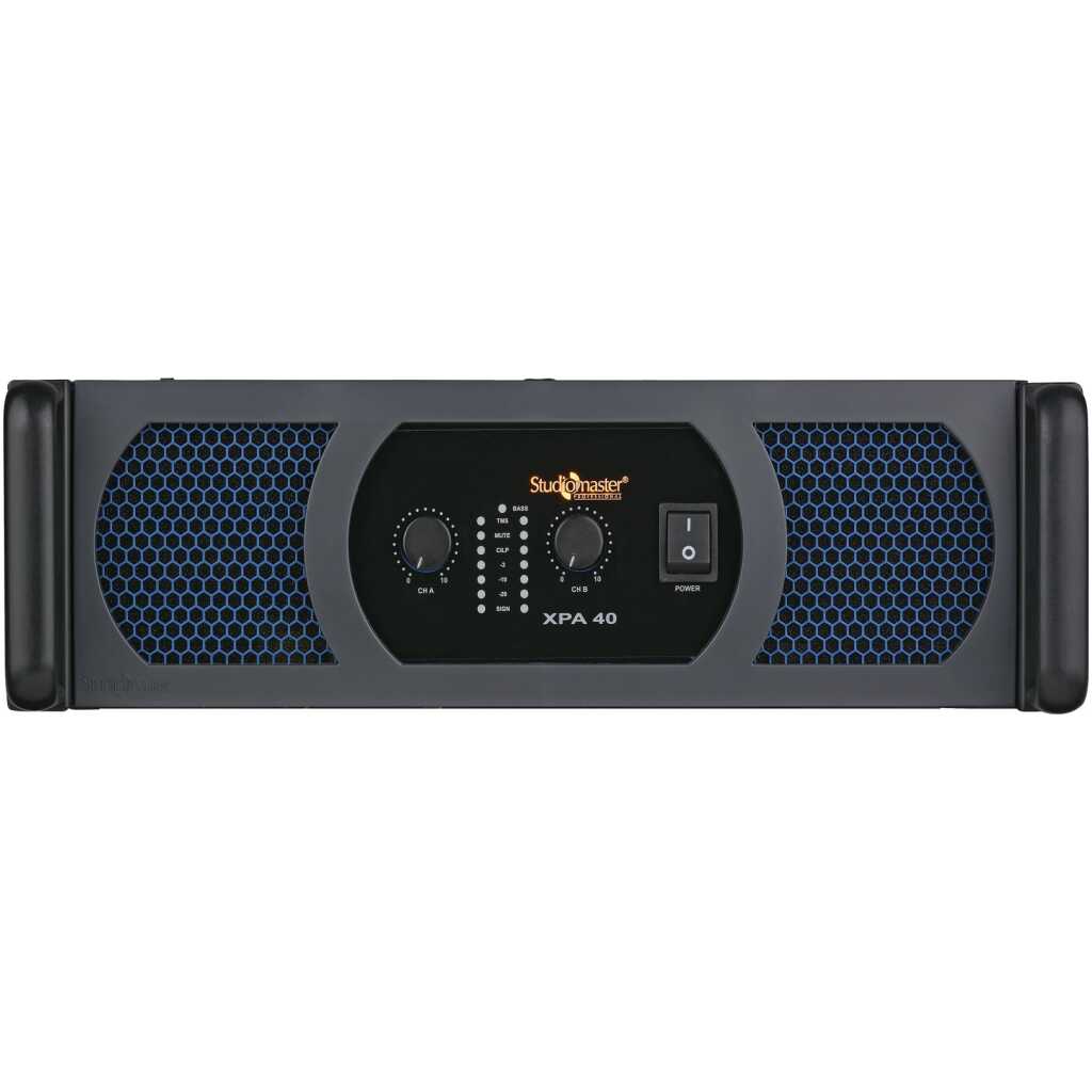 Studiomaster DJA 2500 Dual Channel Amplifier (1500+1500 Watts)