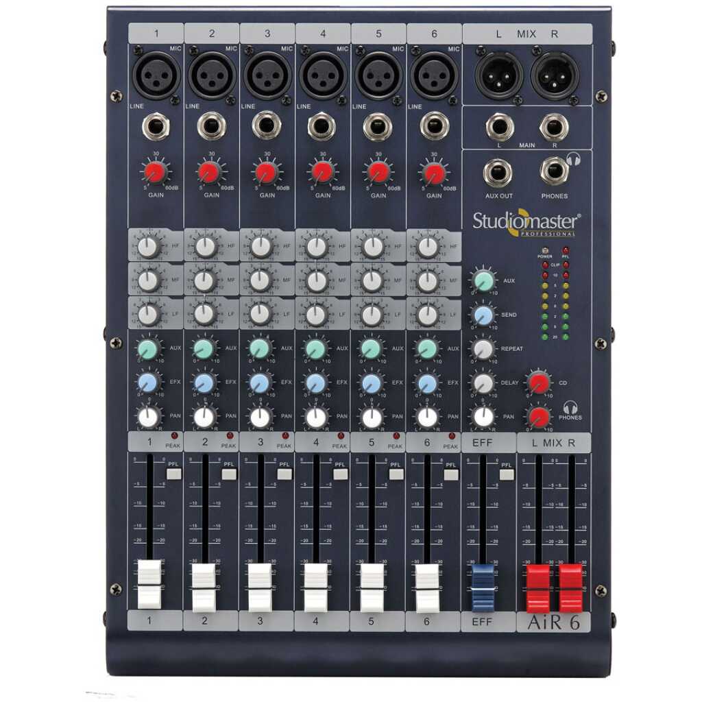 Studiomaster AiR 6 Mixer (6 Channel)
