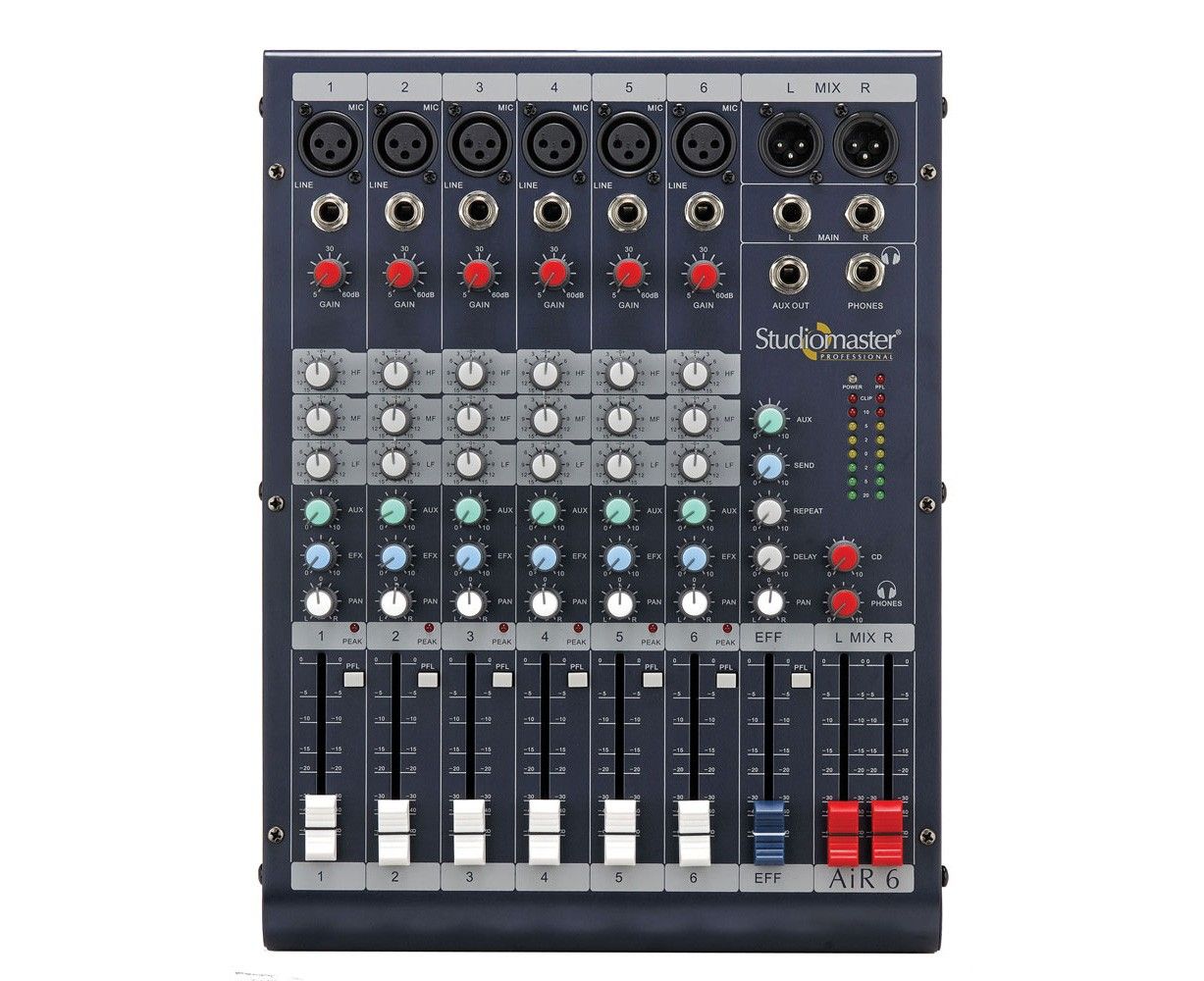 Studiomaster AiR 6 Mixer (6 Channel)