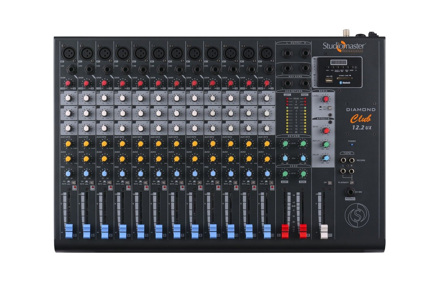 Studiomaster DC 12.2UX Mixer (12 Channel)