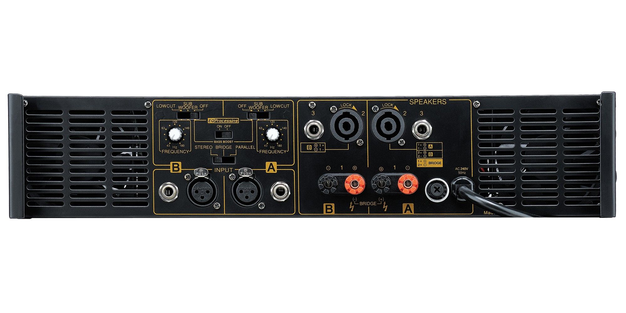 Studiomaster DJA 2500 Dual Channel Amplifier (1500+1500 Watts)