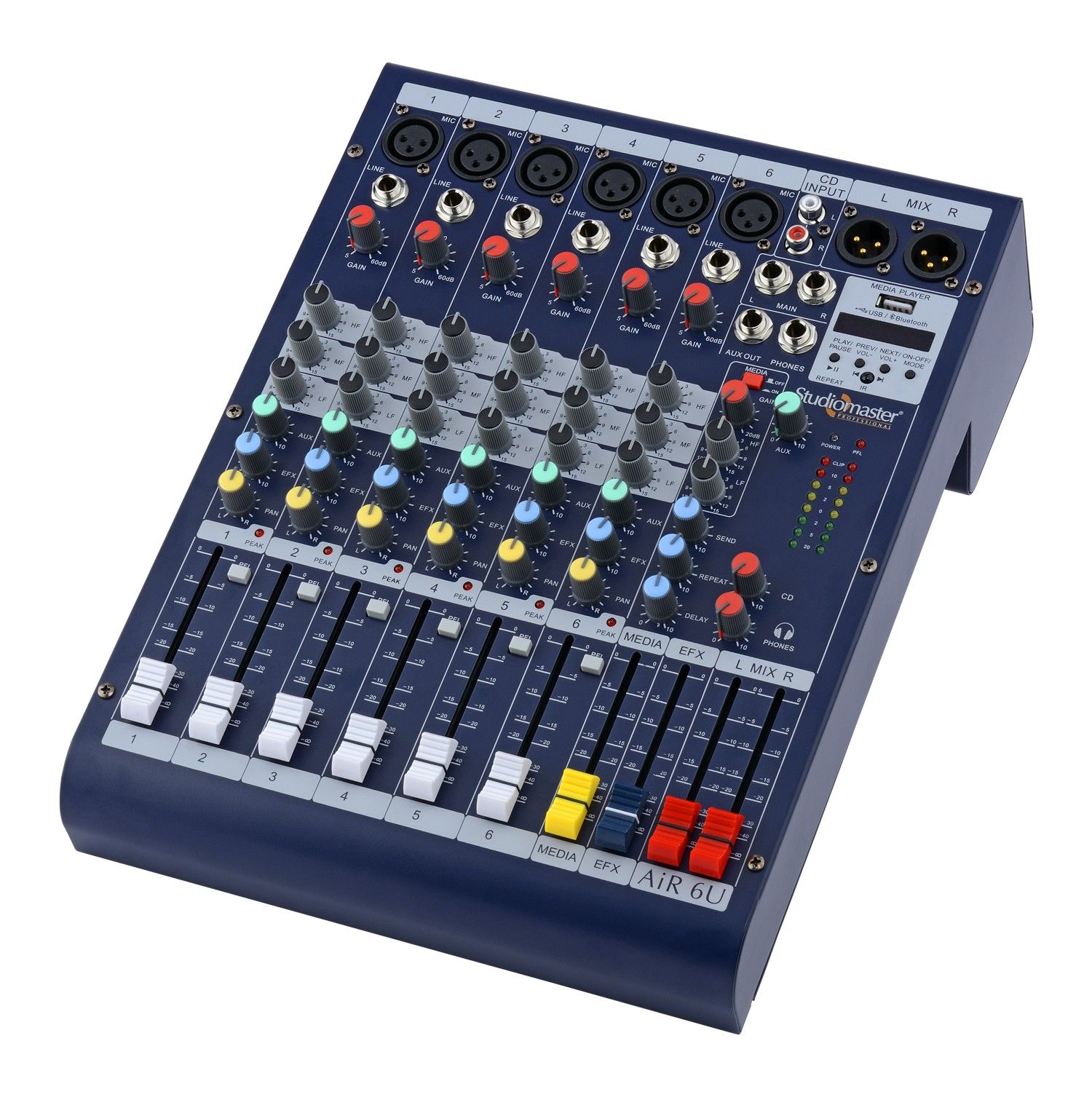 Studiomaster AiR 6U Mixer (6 Channel) | With Recording Option