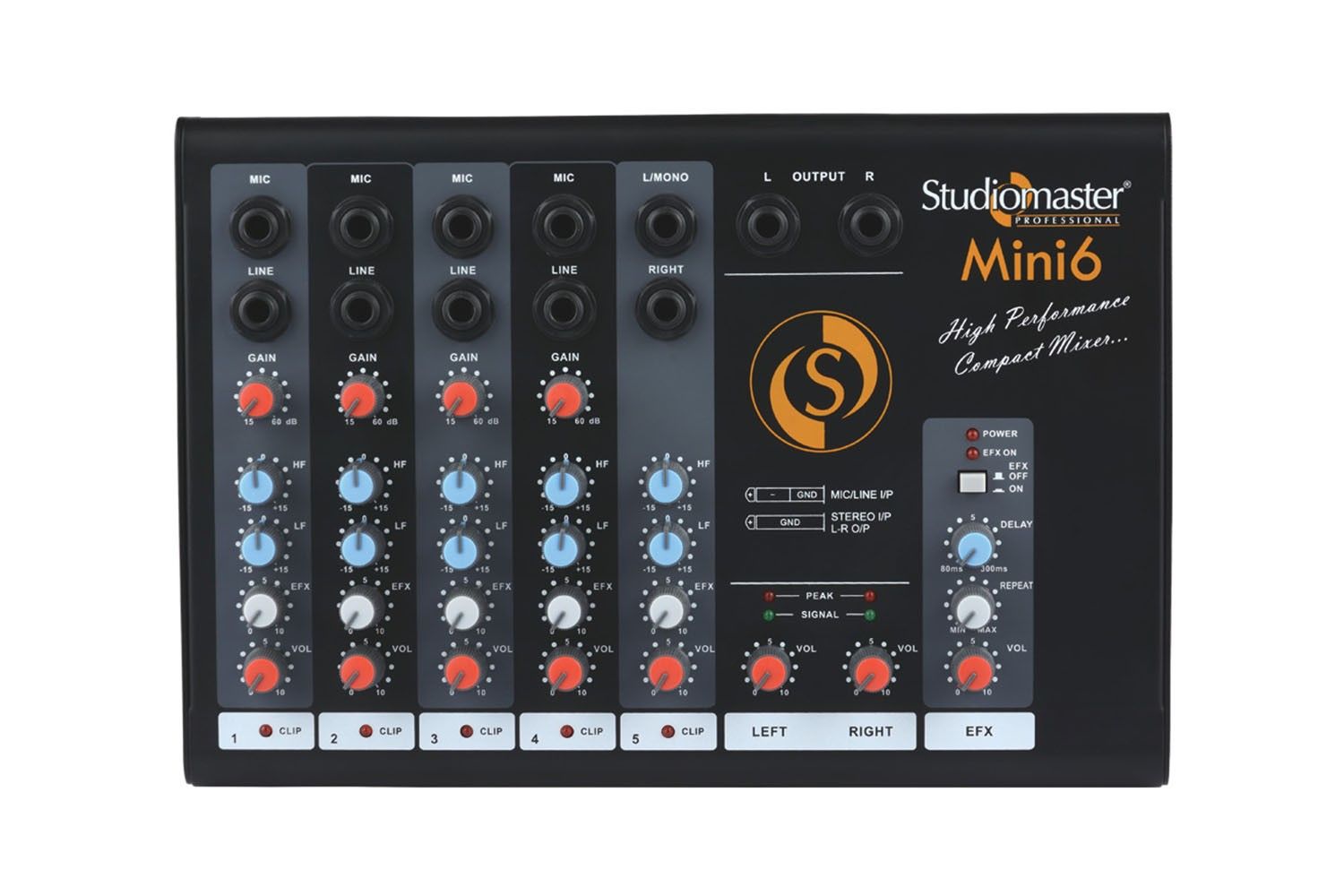 Studiomaster Mini 6 Mixer (5 Channel)