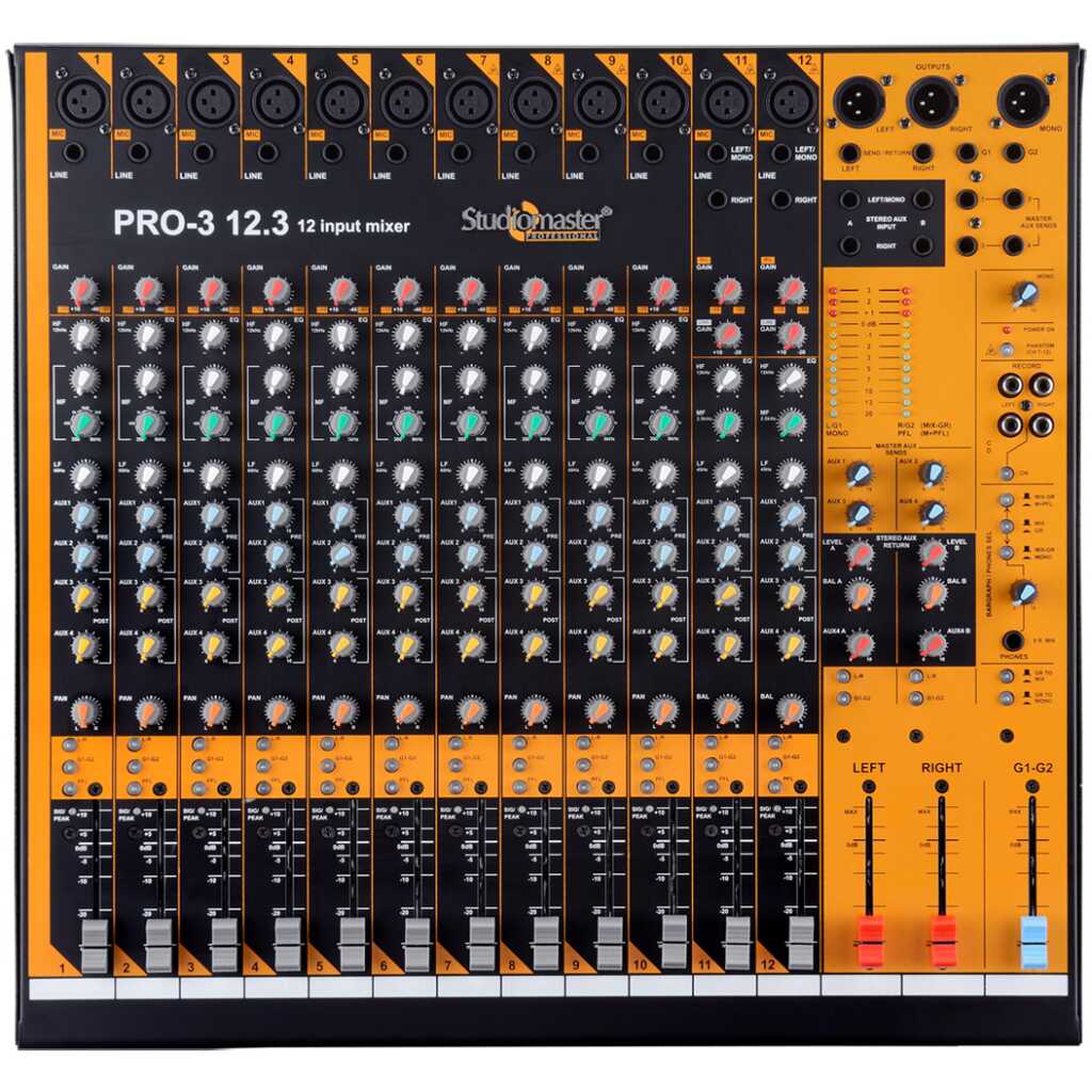Studiomaster Pro 12.3 Mixer (12 Channel)