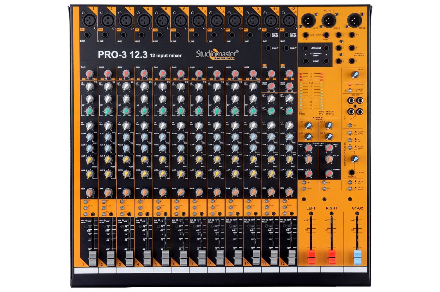 Studiomaster Pro 12.3 Mixer (12 Channel)
