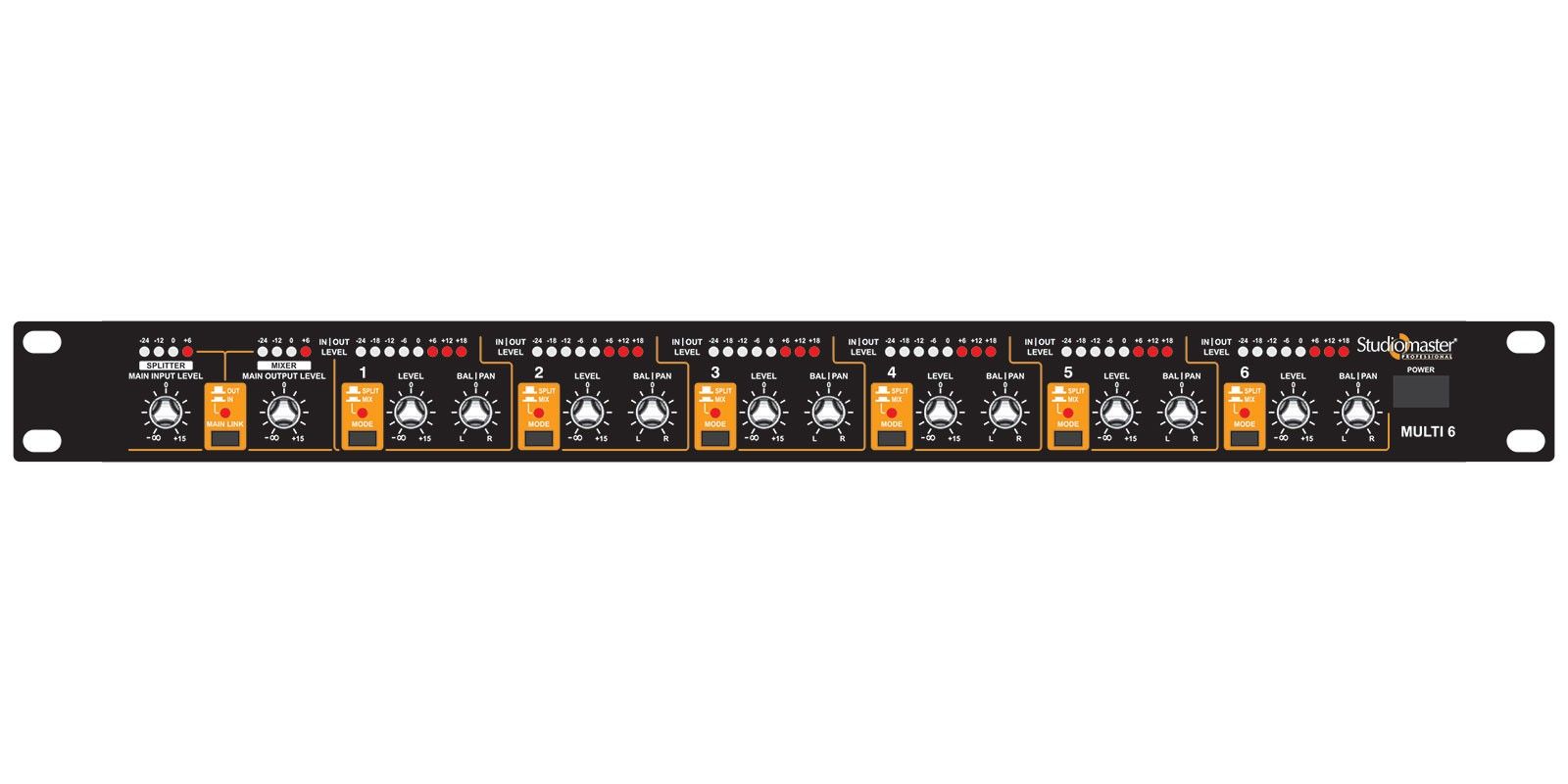 Studiomaster Audio Splitter MULTI 6