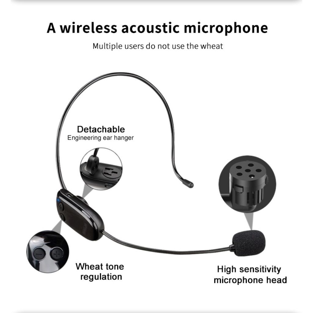 Ahuja NBA 25DW Wireless Neckband Microphone With Speaker