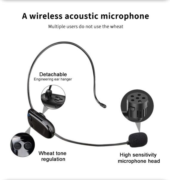 Ahuja NBA 25DW Wireless Neckband Microphone With Speaker