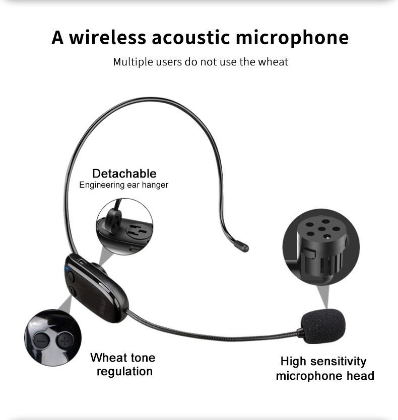 Ahuja NBA 25DW Wireless Neckband Microphone With Speaker