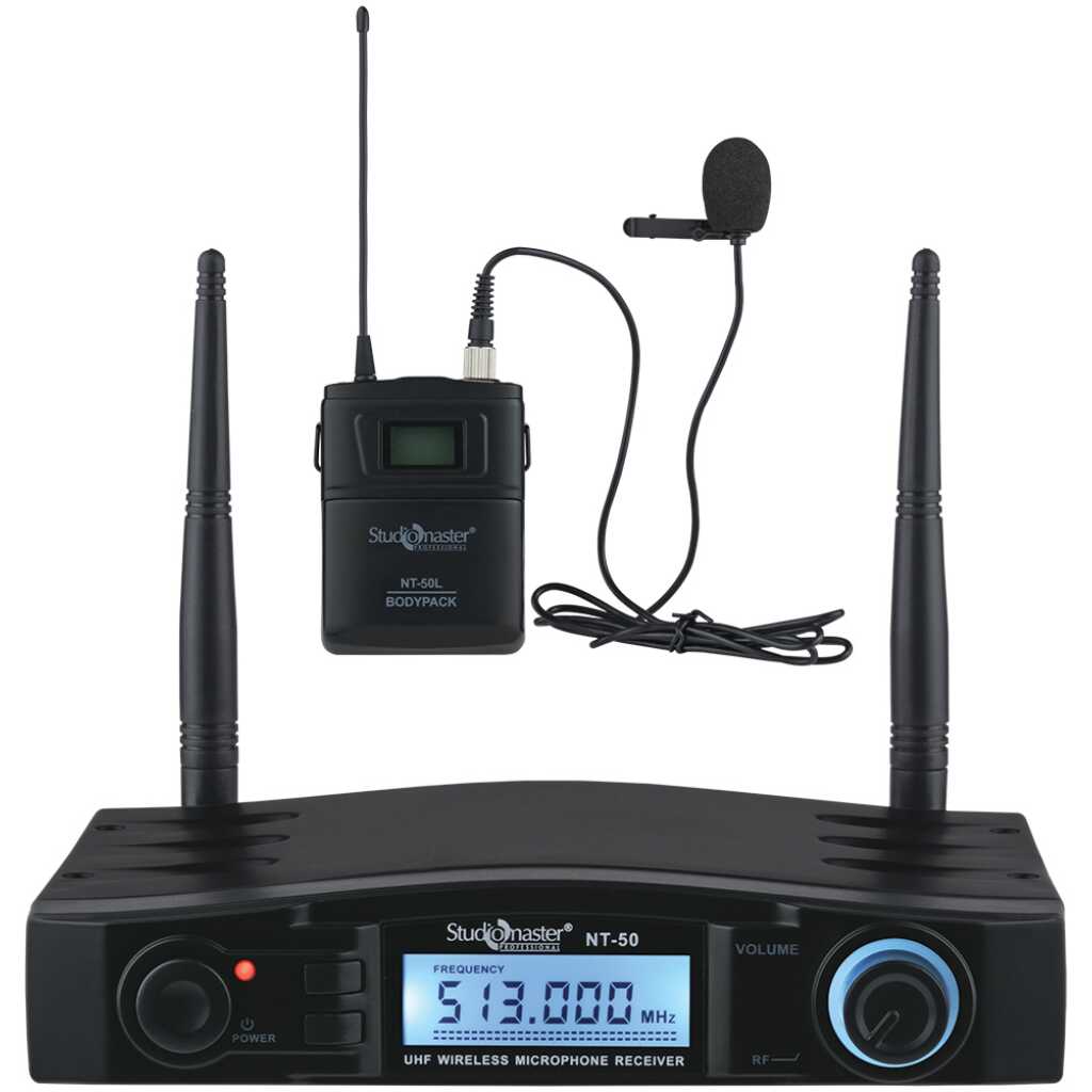 Studiomaster XR 100 4H UHF Wireless Microphone (Four Hand Microphones)