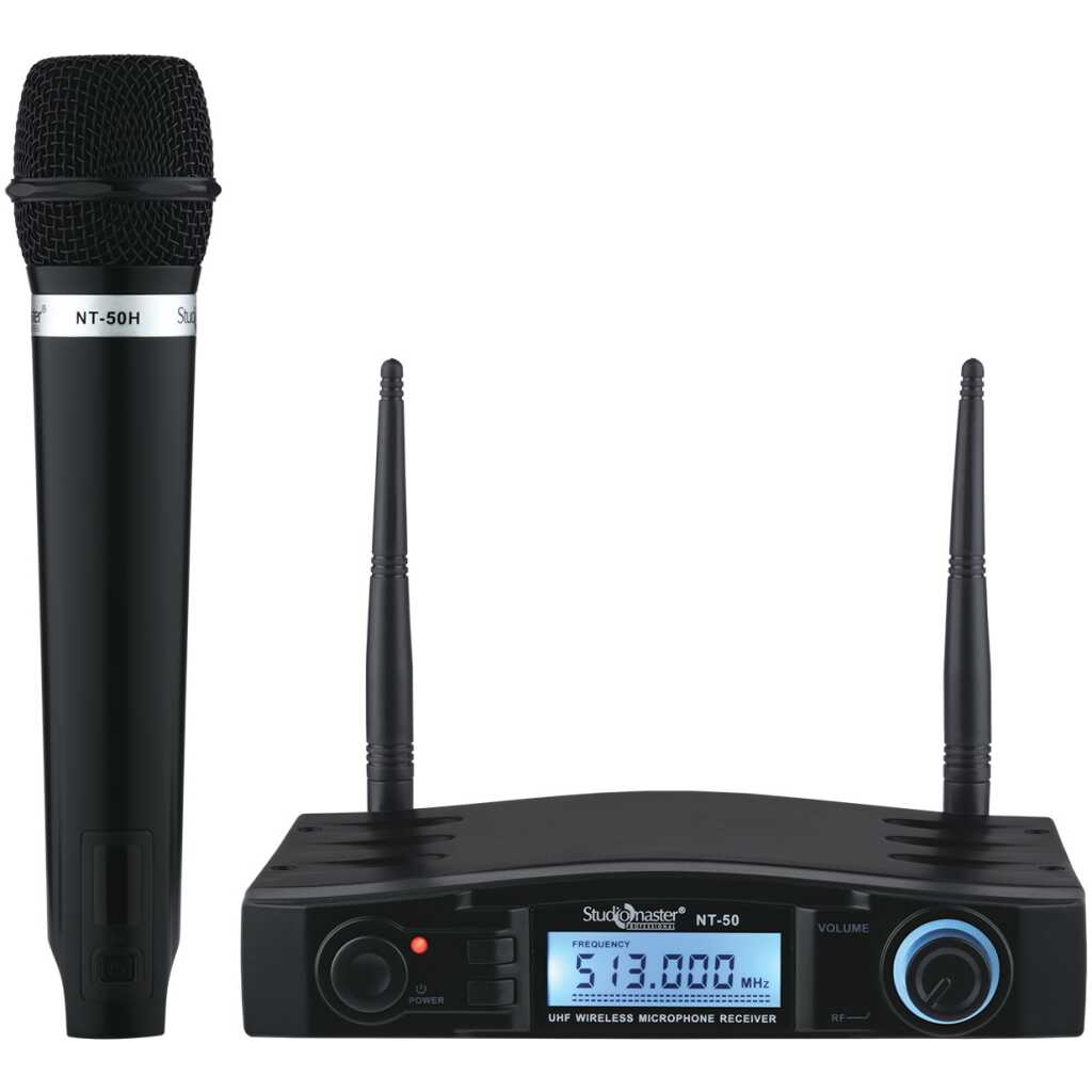 Studiomaster XR 100 4H UHF Wireless Microphone (Four Hand Microphones)