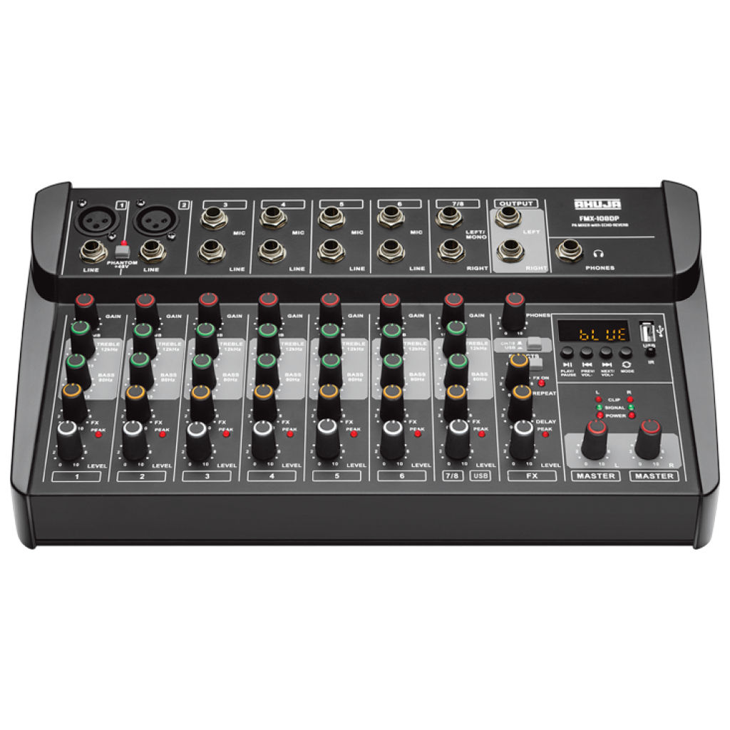 Ahuja FMX 108DP Mixer With Bluetooth, Recording & USB Option
