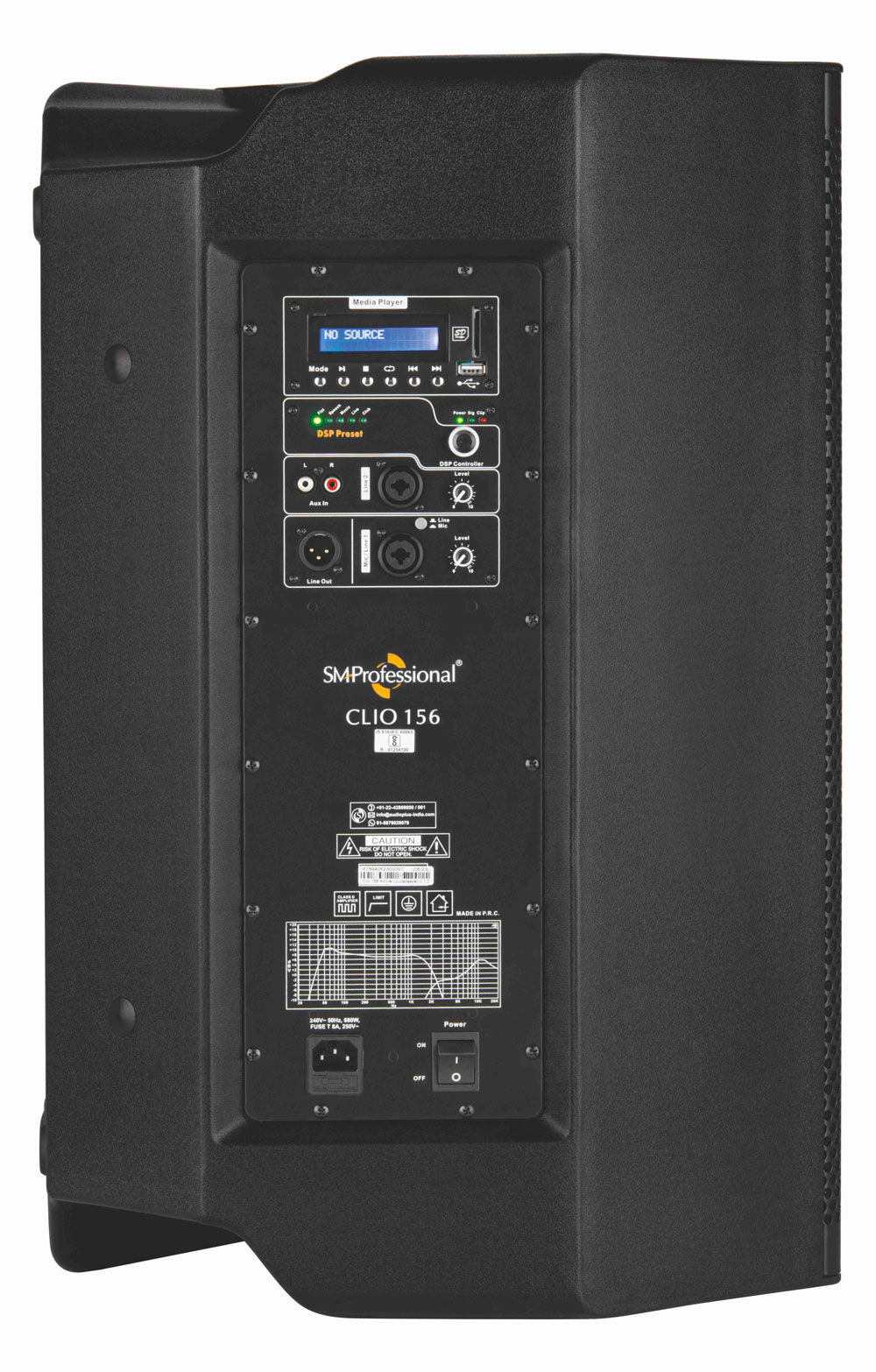 Studiomaster Clio 156 Active Speaker With Bluetooth & USB (500watts) - New Model