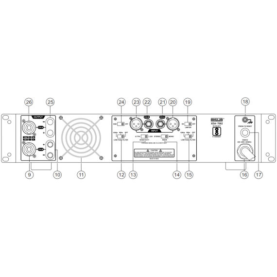 Buy Ahuja XDA 7002 Class D Amplifier - 2400+2400 Watts