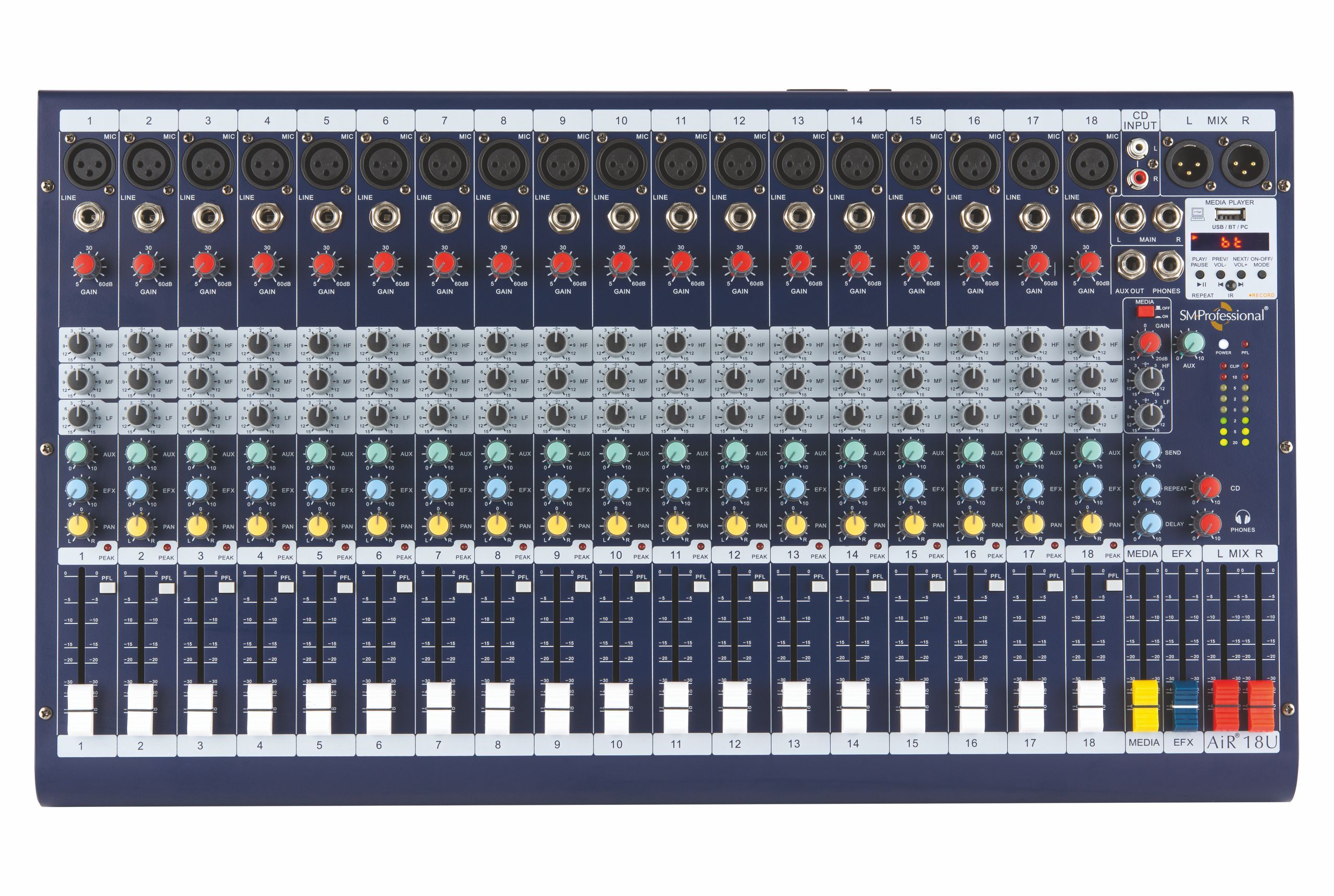 Studiomaster AiR 18U Mixer (18 Channel) | With Recording Option