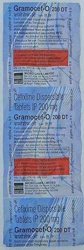 GRAMOCEF O 200 DT - 10 Tablet Dt