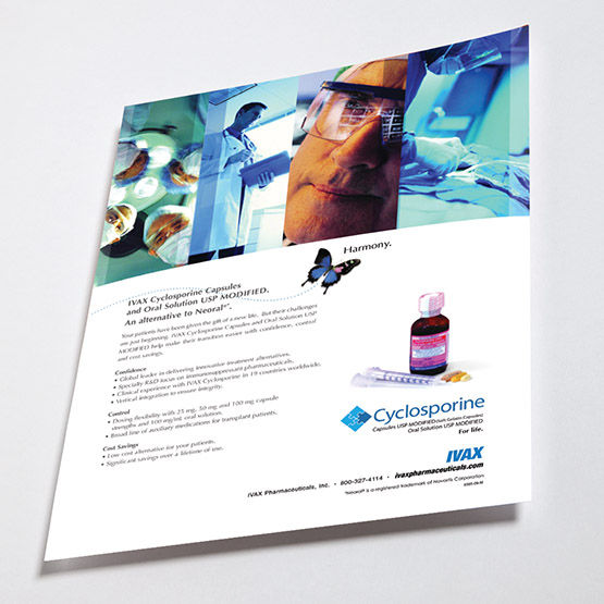 Pharmaceutical Branding & Collateral for IVAX | bfw Life Sciences Work