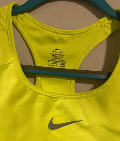Nike Dri-Fit Neon Yellow Sports Bra Size L - $22 - From Caitlin