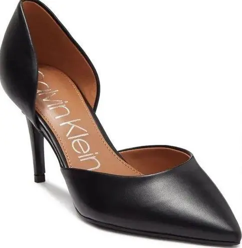 Calvin Klein Brand New Gloria D orsay Black Heel Pumps 7.5 41 New With Tags From Claire