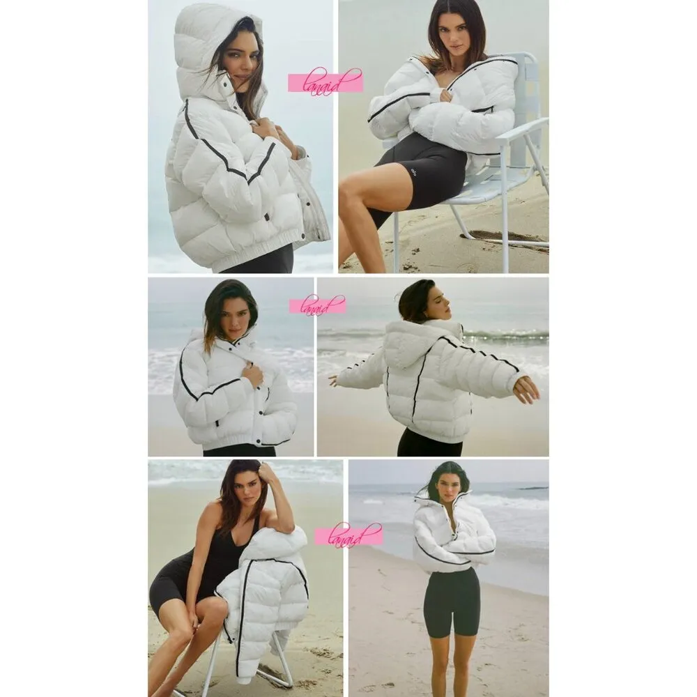 Alo Yoga Alo Aspen Love Puffer Jacket Ivory Warm Winter Snow Cold ...
