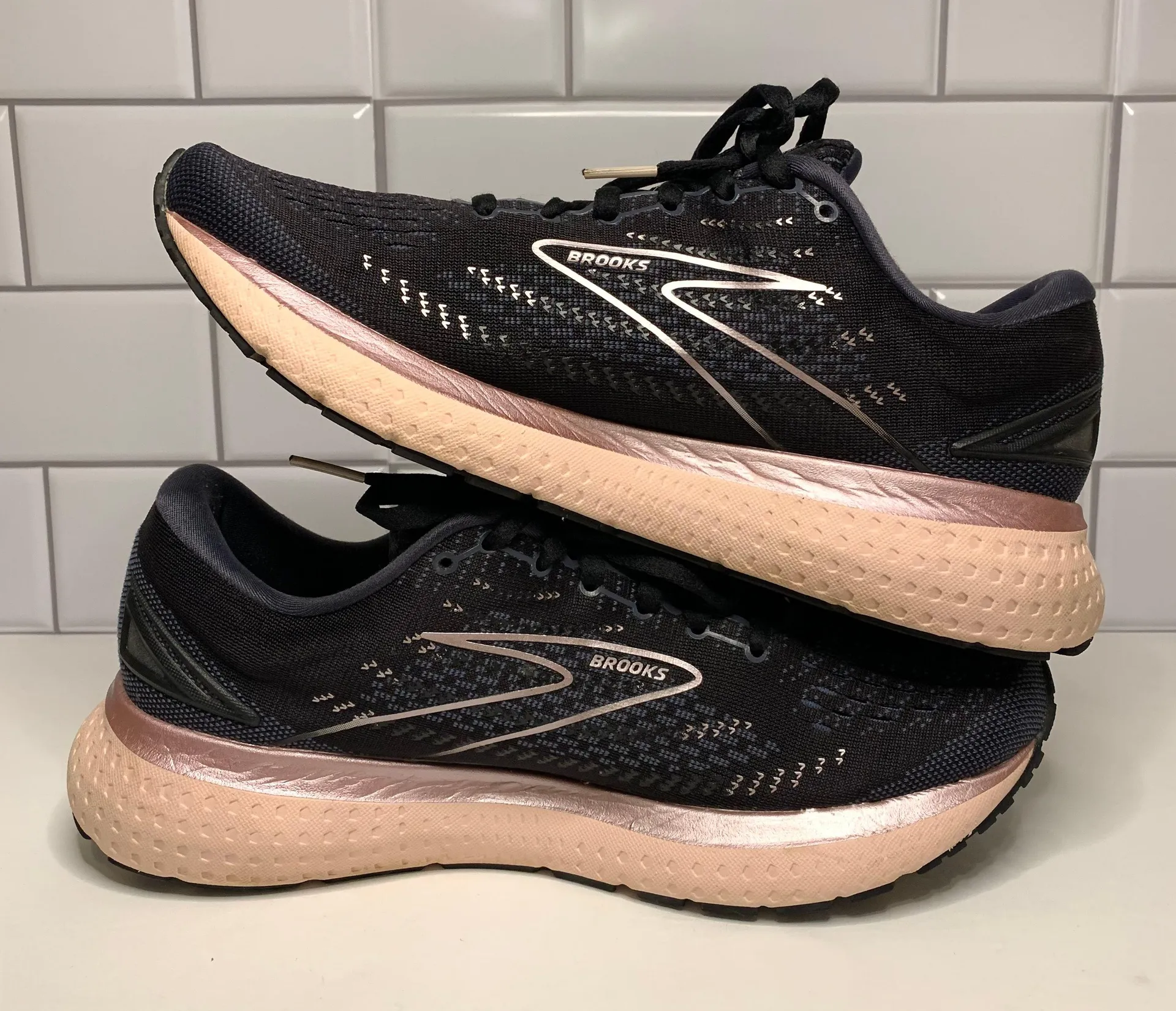 Brooks Women Glycerin GTS 19 1203441B074 Black Running Shoes Sneakers ...