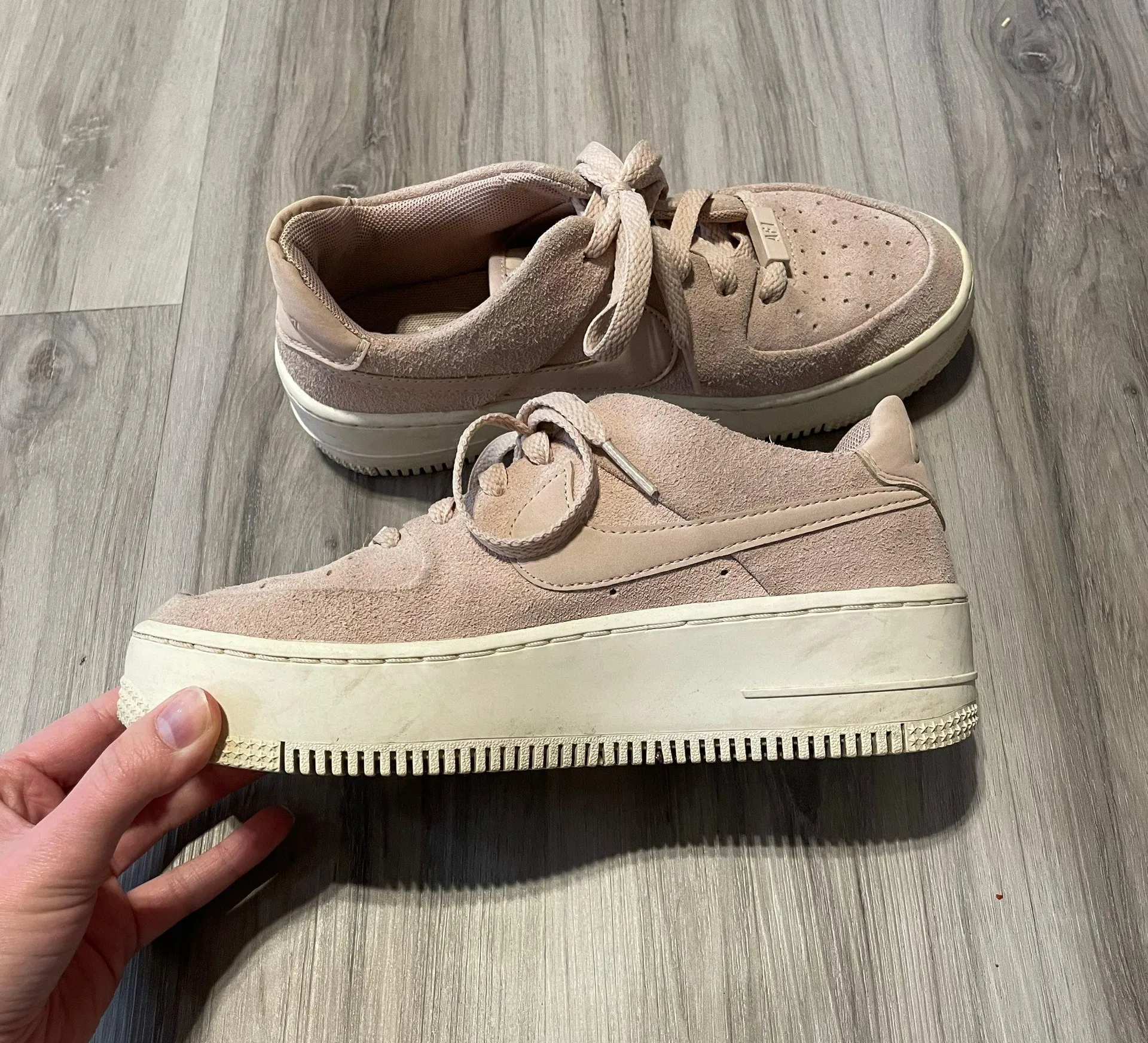 Nike Air Force 1 Platform Pink Size 6 - $36 (70% Off Retail) - From Em