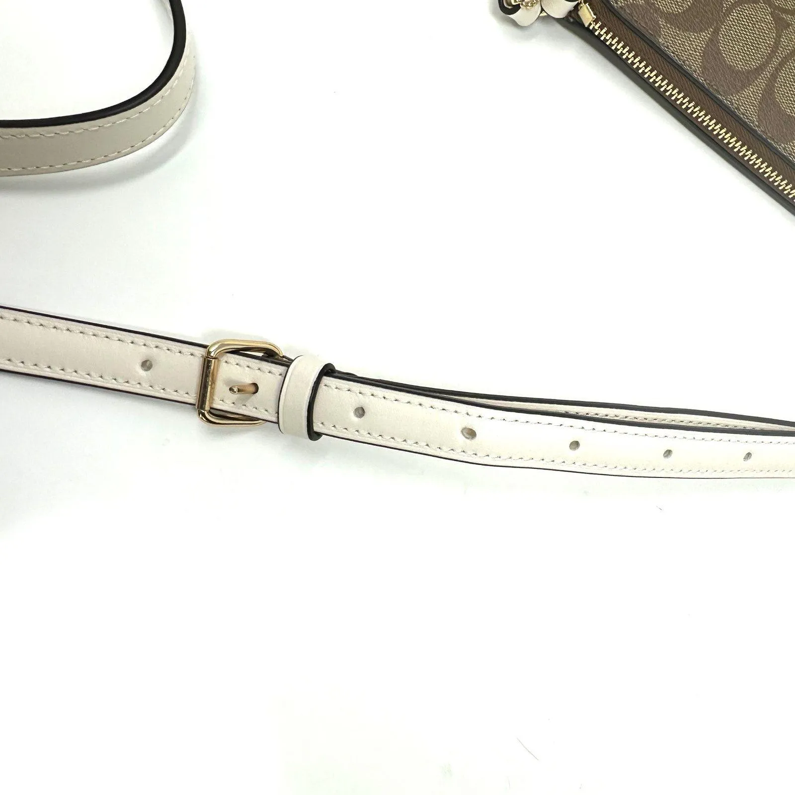 Coach Rowan File Bag Crossbody Purse in Signature Canvas Khaki Chalk ...