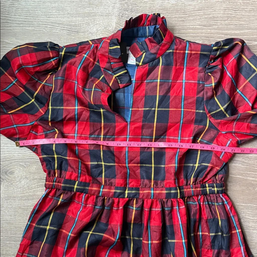 NEW Gretchen scott Plaidly cooper Teardrop dress Large Red - $119 New ...