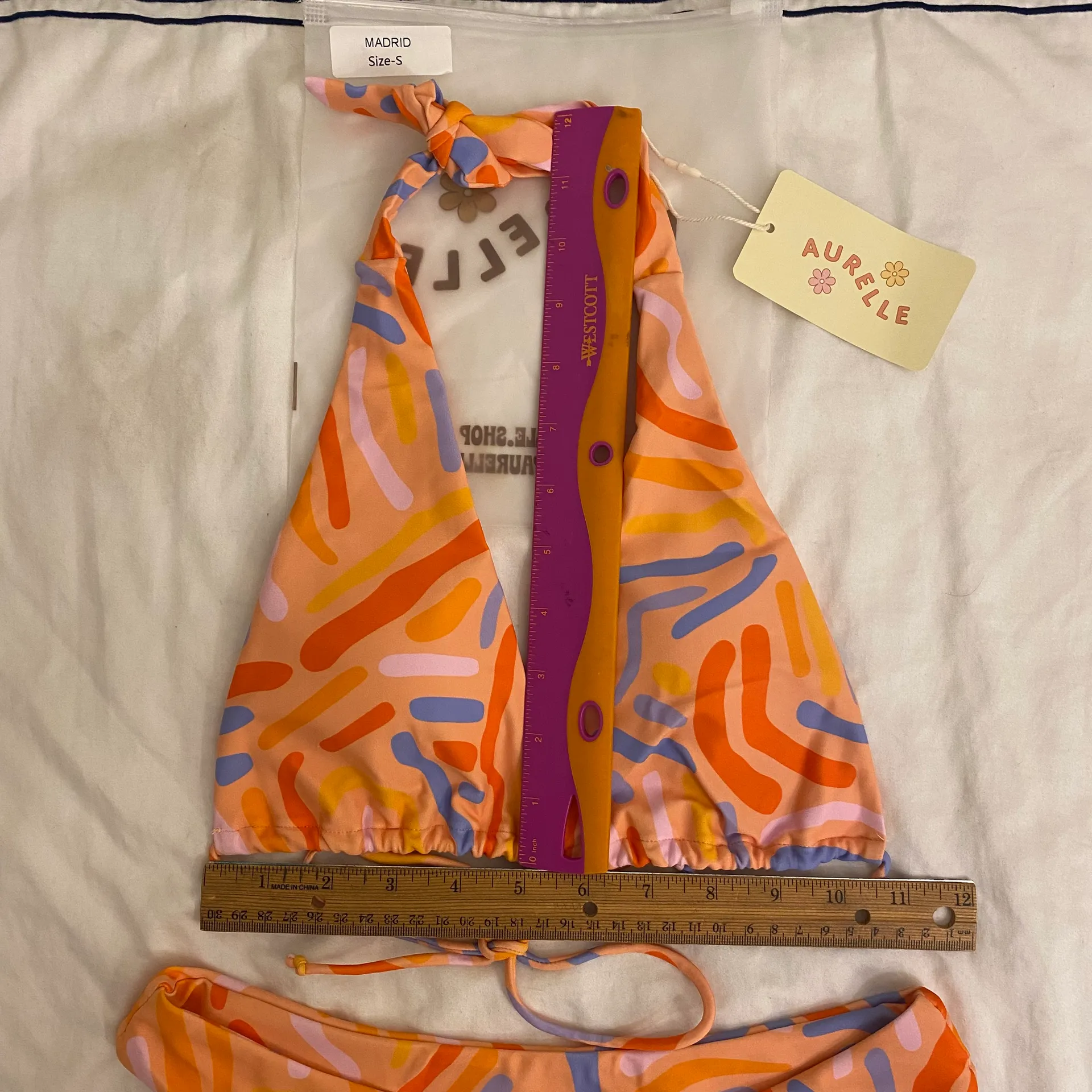 Aurelle Swim Madrid Small Bikini Set, Endless Ways Triangle Top ...