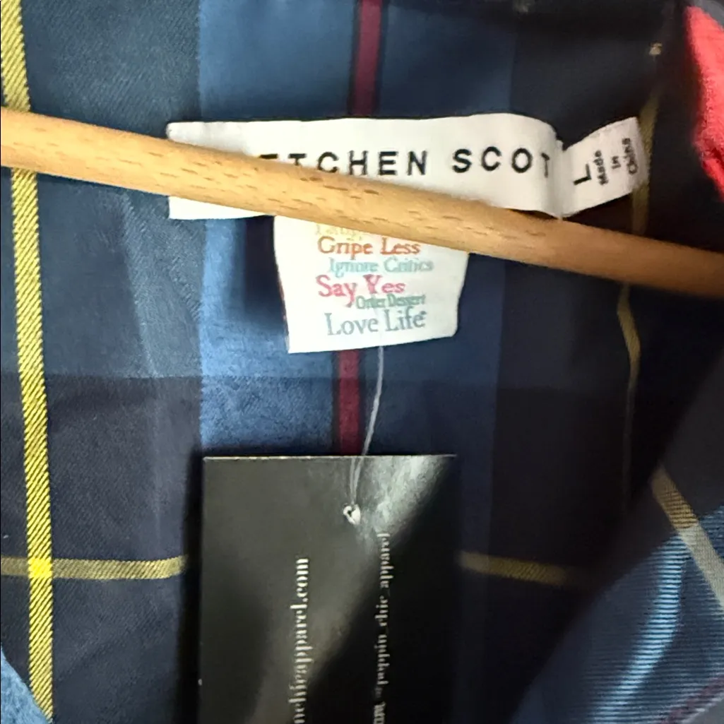 NEW Gretchen scott Plaidly cooper Teardrop dress Large Red - $119 New ...