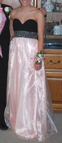 Buy pink and black prom dress cheap online