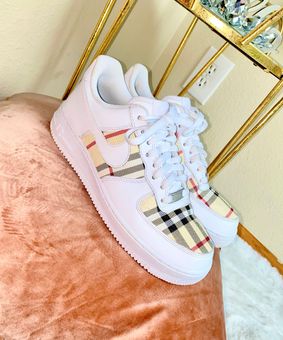 Burberry Air Force 1,s Custom Made (not By Depop