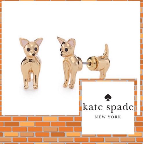 Chihuahua Earrings Kate Spade 2024 www.alhudapk